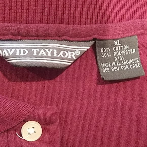 David Taylor | Shirts | David Taylor Polo Shirt | Poshmark